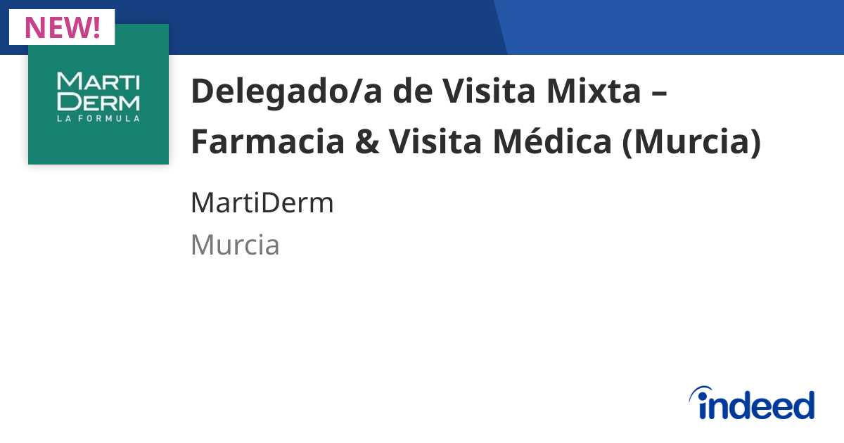 Delegado/a de Visita Mixta – Farmacia & Visita Médica (Murcia) - Murcia ...