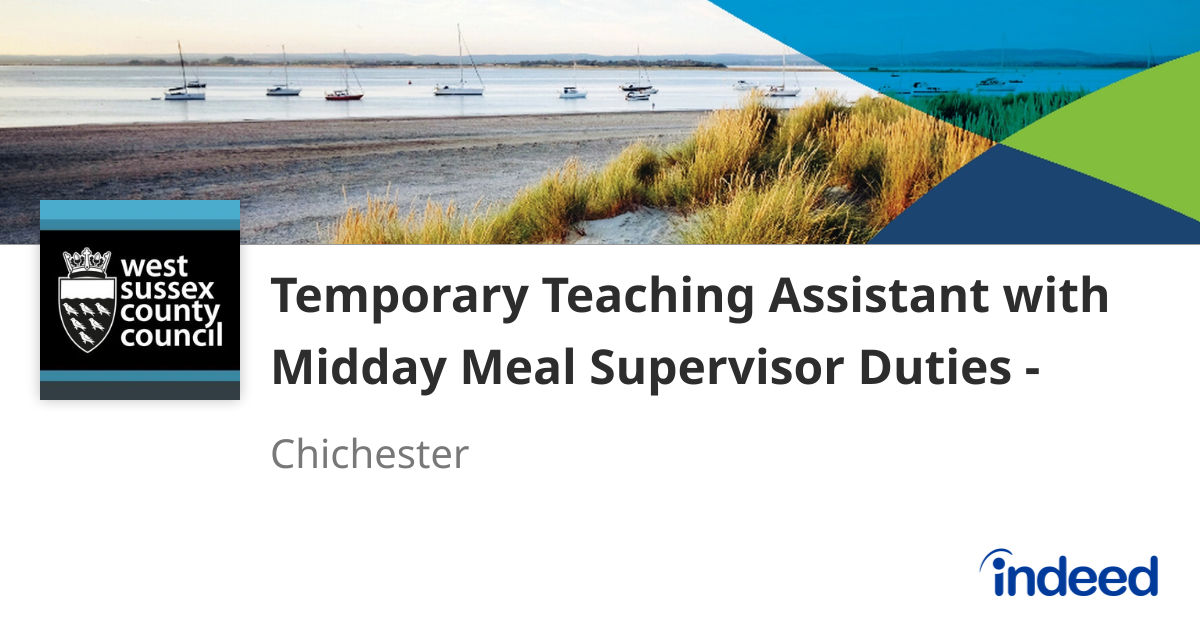 Temporary Teaching Assistant with Midday Meal Supervisor Duties ...