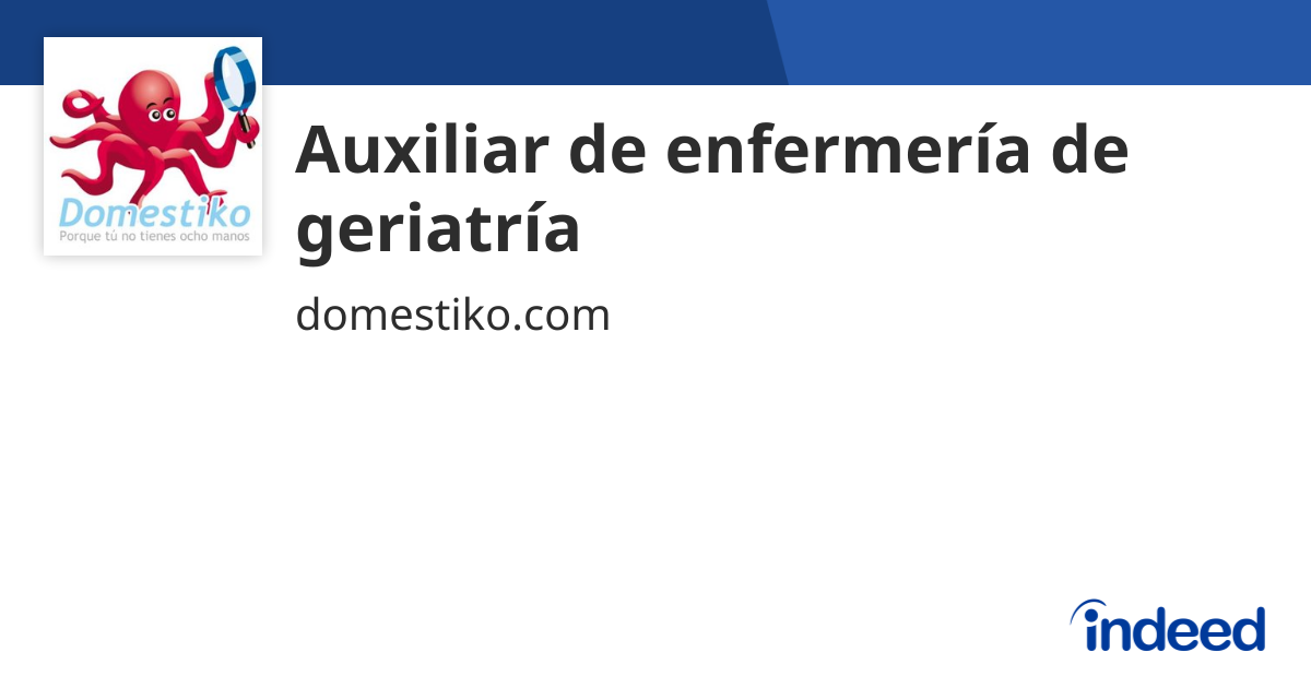 Auxiliar de enfermería de geriatría - Boimorto, A Coruña provincia ...