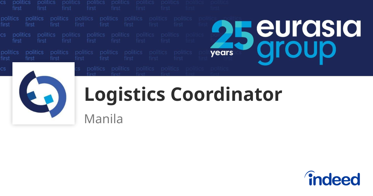 Logistics Coordinator - Manila - Indeed.com