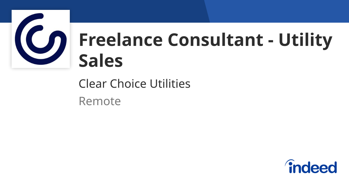 Business Development Consultant - Utilities - Remote - Indeed.com