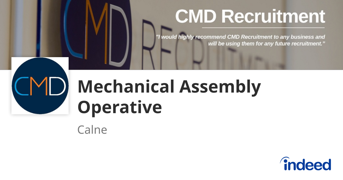 Mechanical Assembly Operative - Calne SN11 9PX - Indeed.com