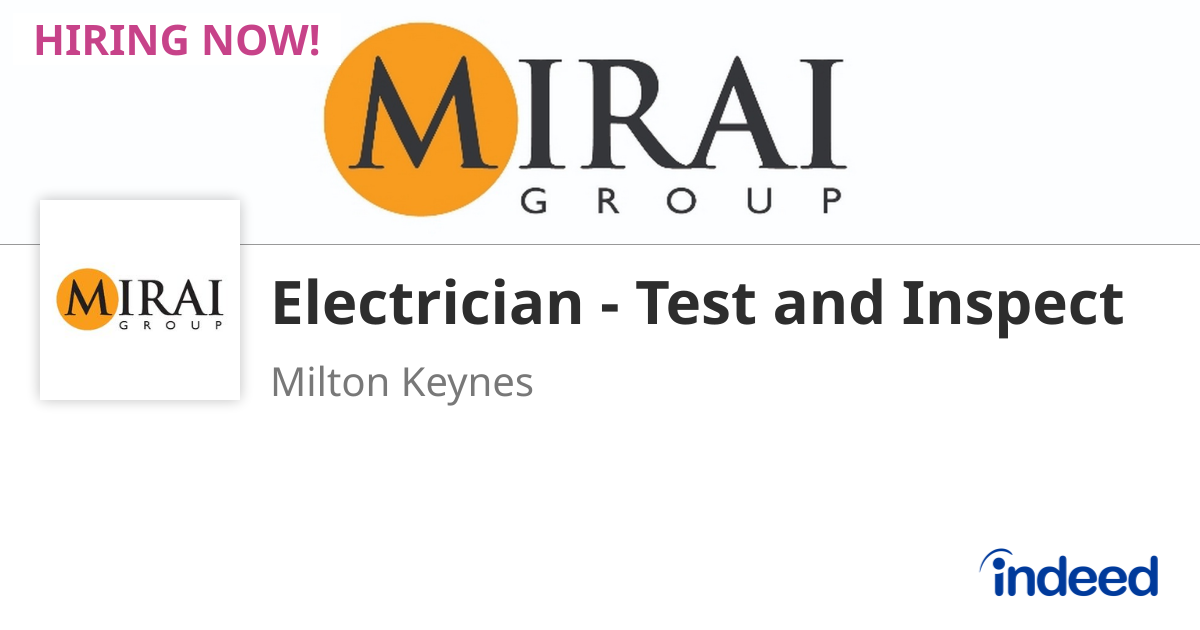 Electrician - Test and Inspect - Milton Keynes - Indeed.com