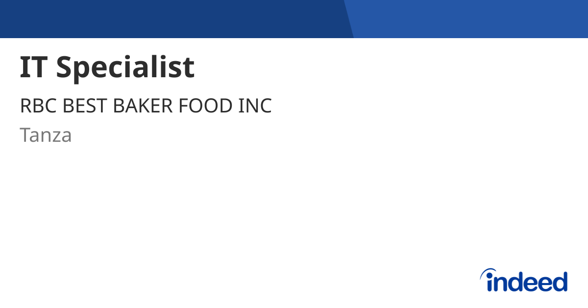 IT Specialist - Tanza - Indeed.com