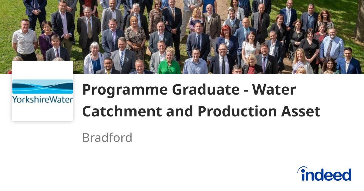 Programme Graduate - Water Catchment and Production Asset Management ...