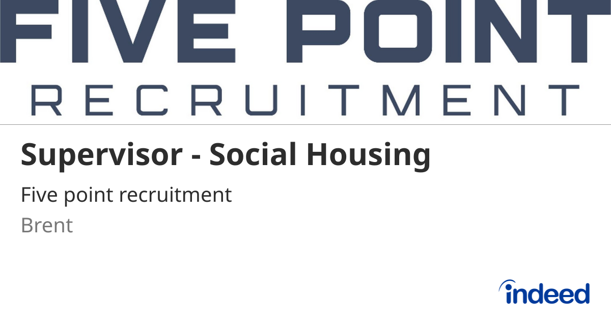 Supervisor - Social Housing - Brent - Indeed.com