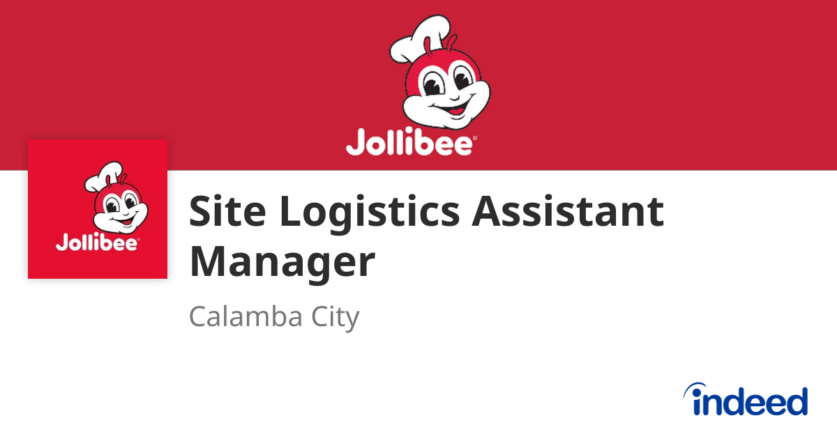 Site Logistics Assistant Manager - Calamba City - Indeed.com