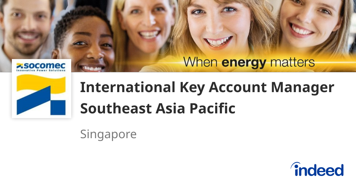 International Key Account Manager Southeast Asia Pacific - Singapore ...
