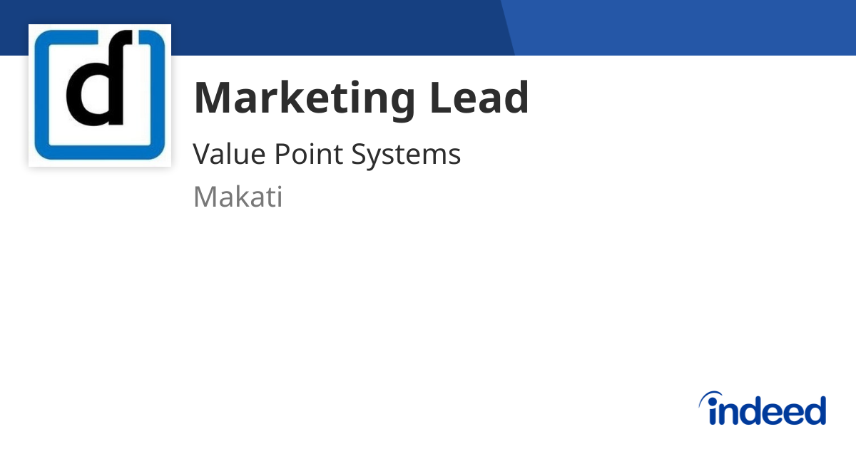 Marketing Lead - Makati - Indeed.com