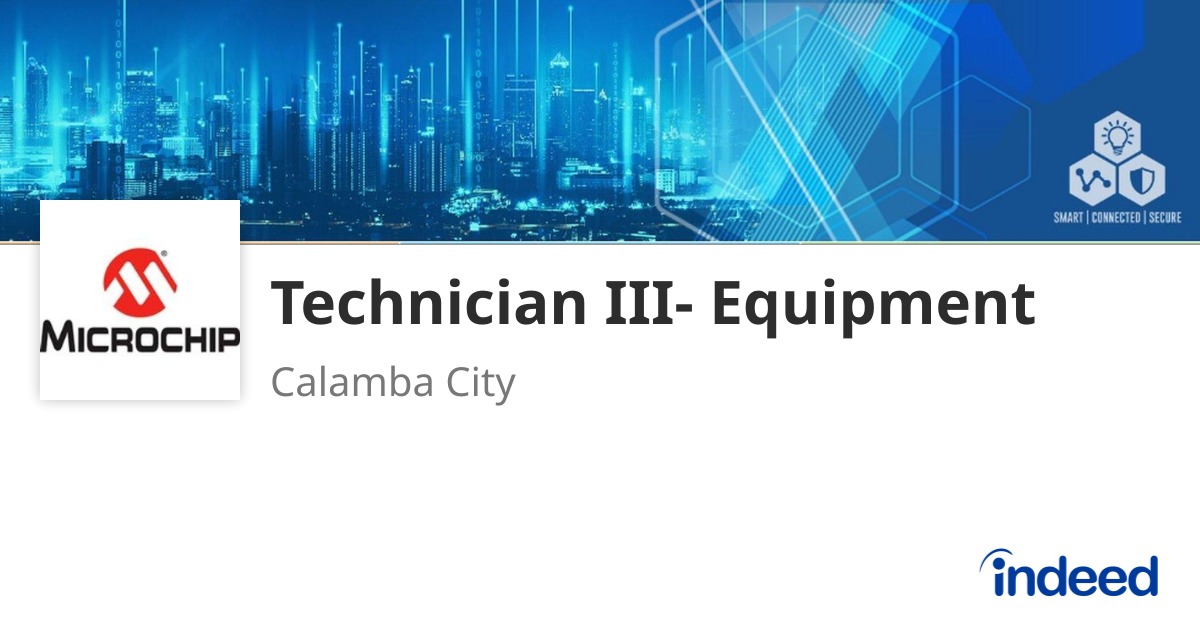 Technician III- Equipment - Calamba City 4027 04A - Indeed.com