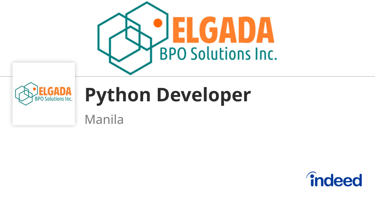 Python Developer - Manila - Indeed.com