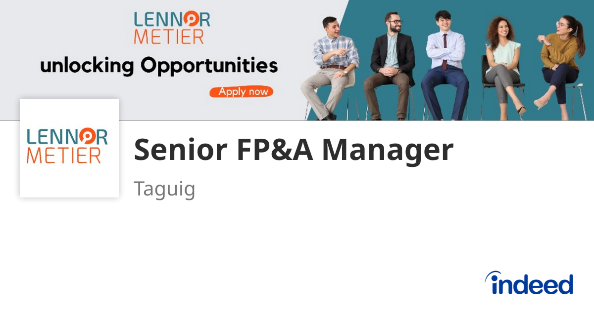 Senior FP&A Manager - Taguig - Indeed.com