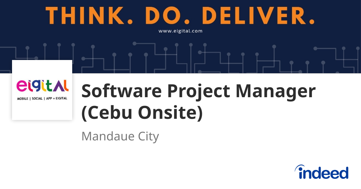 Software Project Manager (Cebu Onsite) - Mandaue City 6014 P07 - Indeed.com