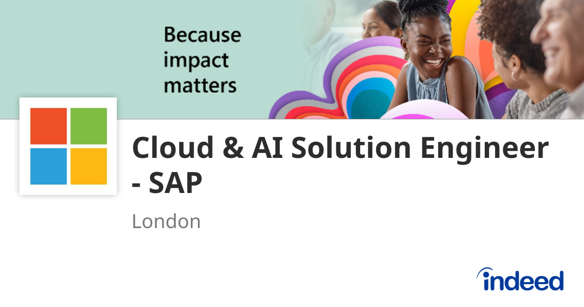Cloud & AI Solution Engineer - SAP - London - Indeed.com