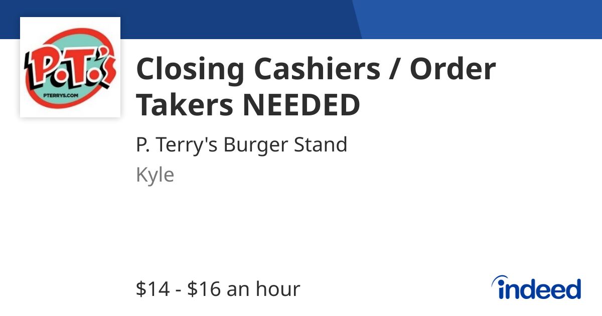 Closing Cashiers / Order Takers NEEDED - Kyle, TX 78640 - Indeed.com
