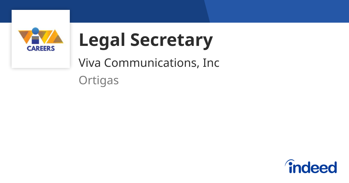 Legal Secretary - Ortigas - Indeed.com