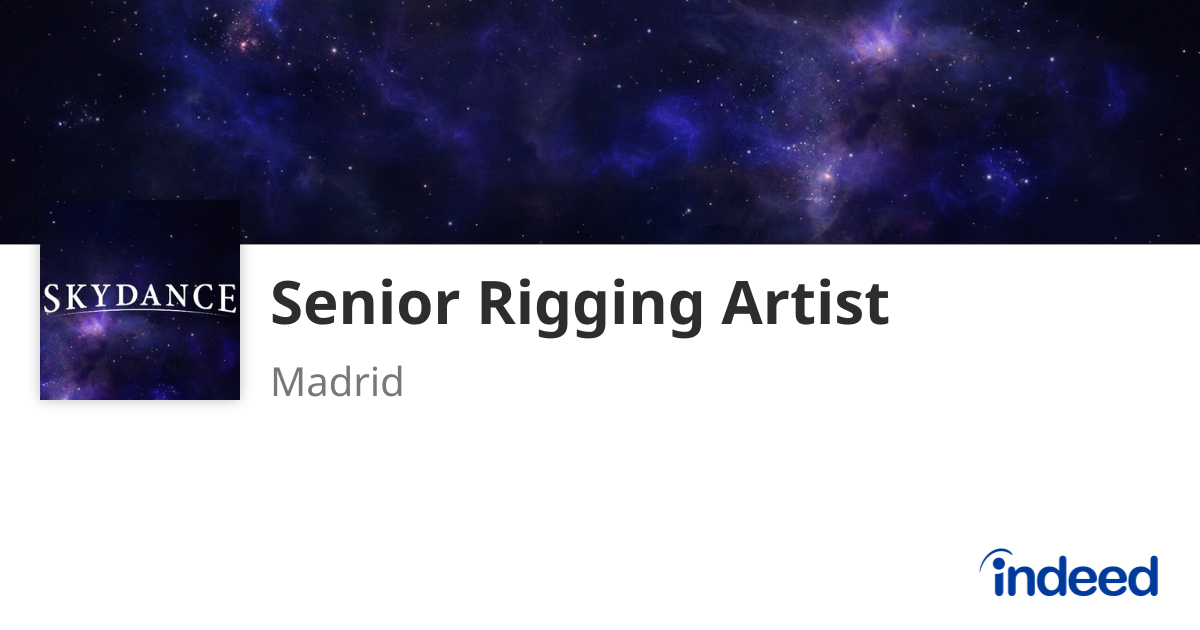 Senior Rigging Artist - Madrid, Madrid provincia - Indeed.com