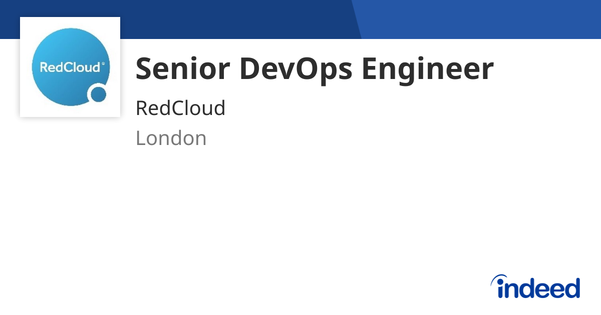 Senior DevOps Engineer - London EC2Y - Indeed.com