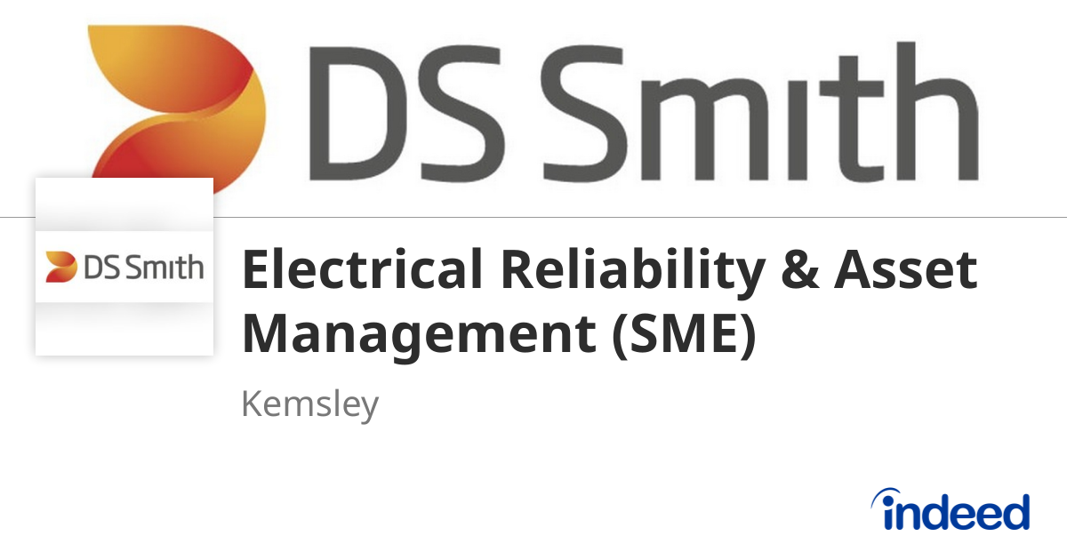 Electrical Reliability & Asset Management (SME) - Kemsley - Indeed.com