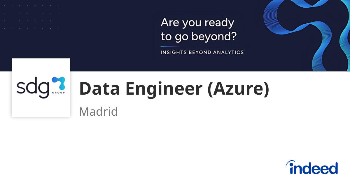 Data Engineer (Azure) - En remoto - Indeed.com