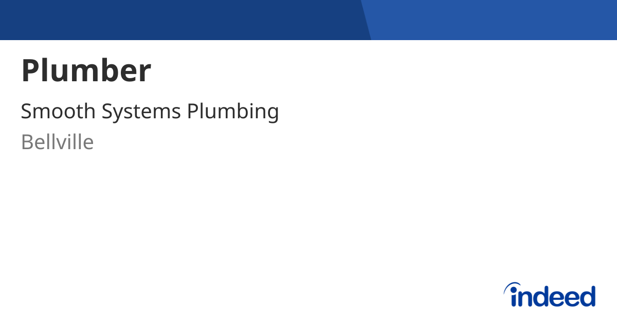 Plumber - Bellville, Western Cape - Indeed.com