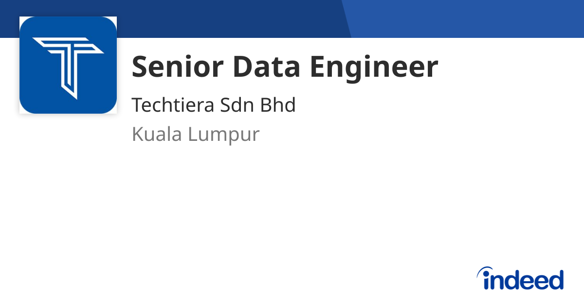 Senior Data Engineer - Kuala Lumpur - Indeed.com