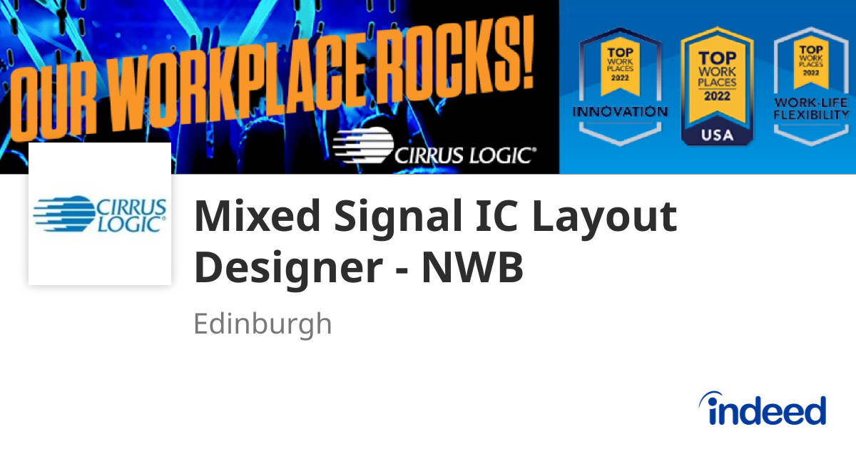 Mixed Signal IC Layout Designer - NWB - Edinburgh - Indeed.com