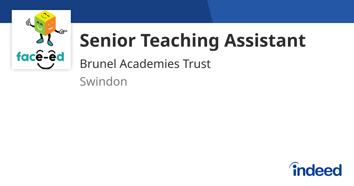 Senior Teaching Assistant - Swindon SN25 2NB - Indeed.com
