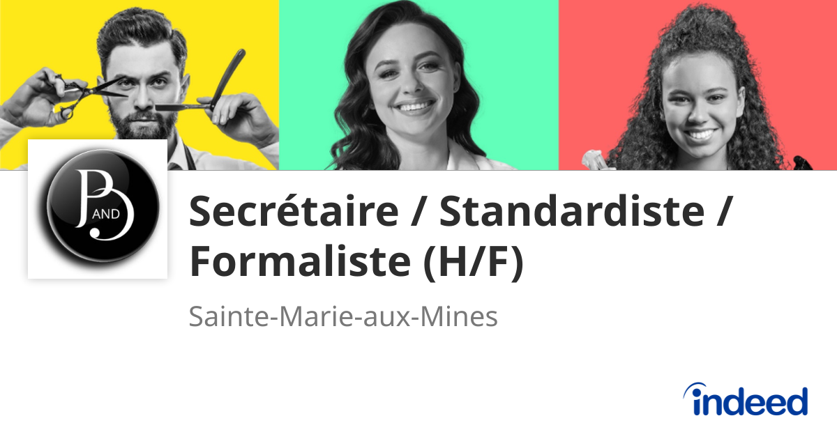 Secrétaire / Standardiste / Formaliste (H/F) - 68160 Sainte-Marie-aux ...