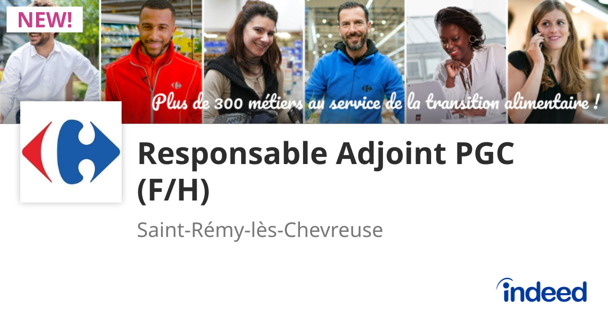 Responsable Adjoint PGC (F/H) - 78470 Saint-Rémy-lès-Chevreuse - Indeed.com