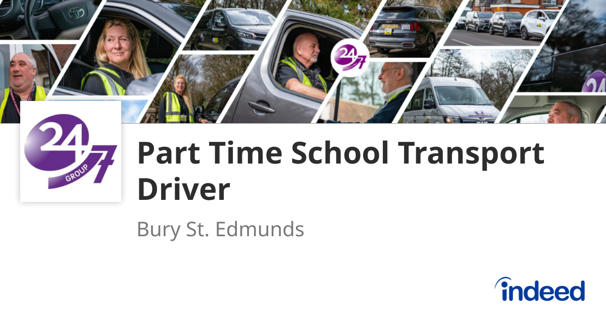 Part Time School Transport Driver - Bury St. Edmunds IP33 - Indeed.com