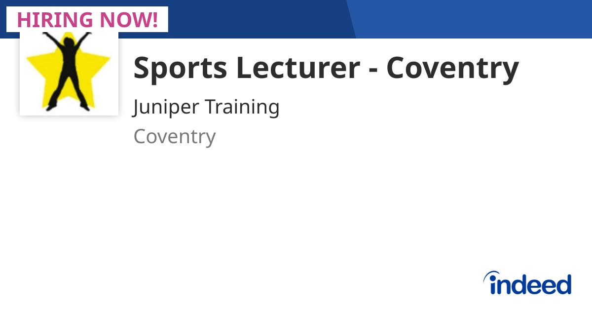 Sports Lecturer - Coventry - Coventry CV3 1WA - Indeed.com