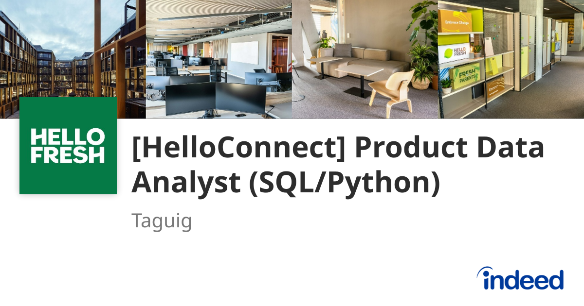Product Data Analyst (SQL/Python) - Taguig - Indeed.com