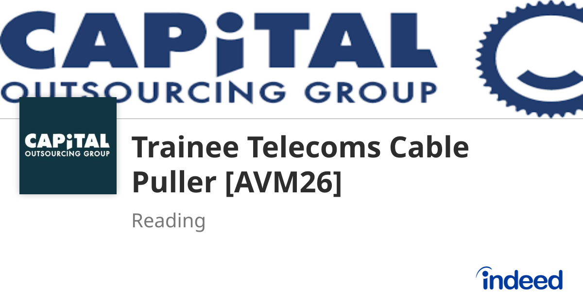 Trainee Telecoms Cable Puller [AVM26] - Reading - Indeed.com
