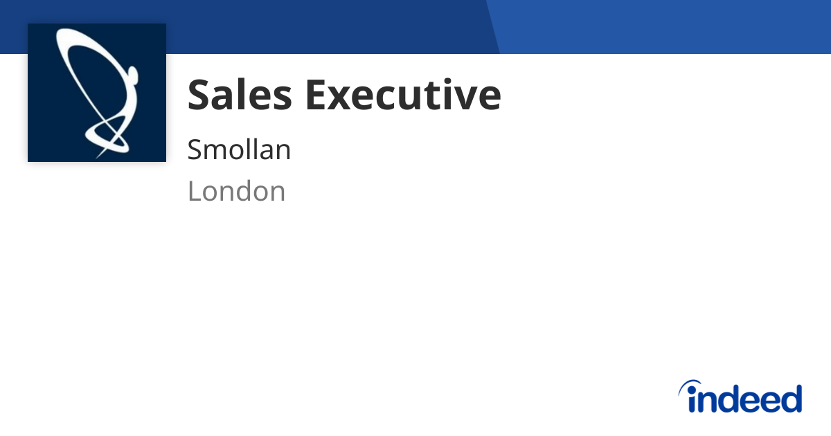 Sales Executive - London IG1 - Indeed.com