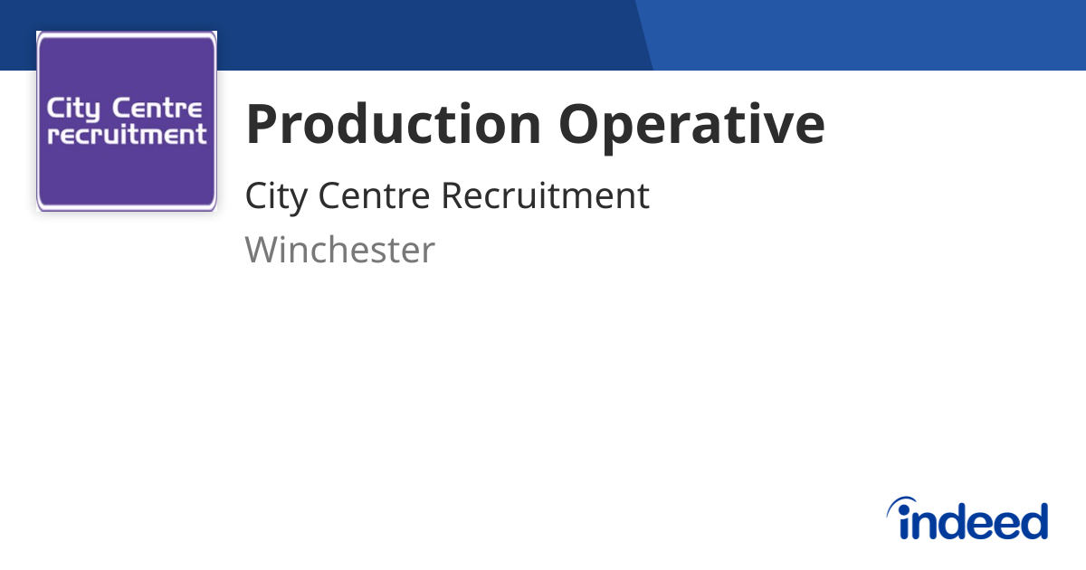 Production Operative - Twyford SO21 1NH - Indeed.com
