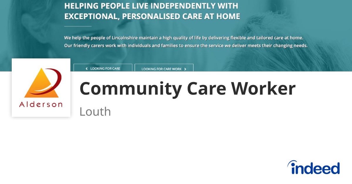 Community Care Worker - Louth LN11 - Indeed.com