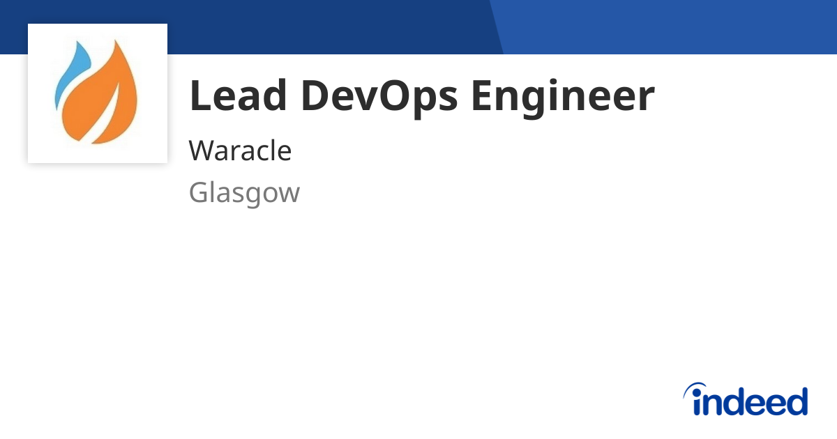 Lead DevOps Engineer - Glasgow - Indeed.com