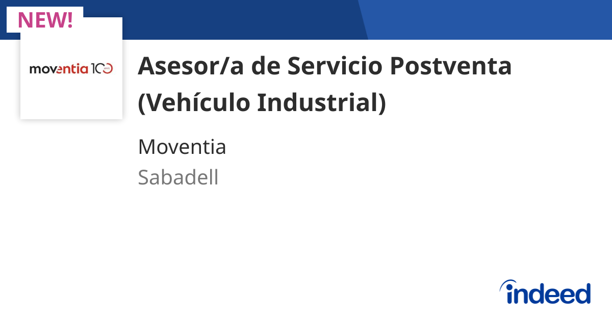 Asesor/a de Servicio Postventa (Vehículo Industrial) - 08205 Sabadell, Barcelona provincia ...