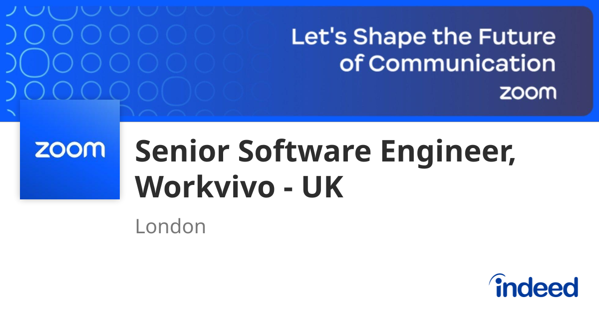 Senior Software Engineer, Workvivo - UK - London - Indeed.com