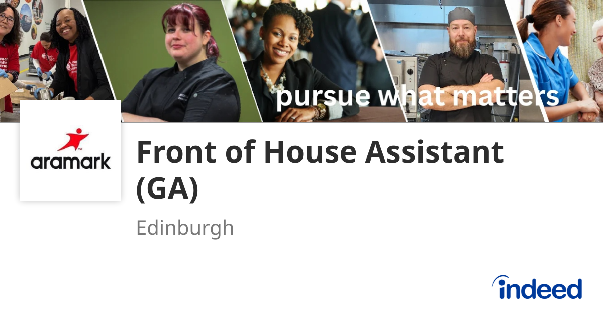 Front of House Assistant (GA) - Edinburgh EH13 0PP - Indeed.com