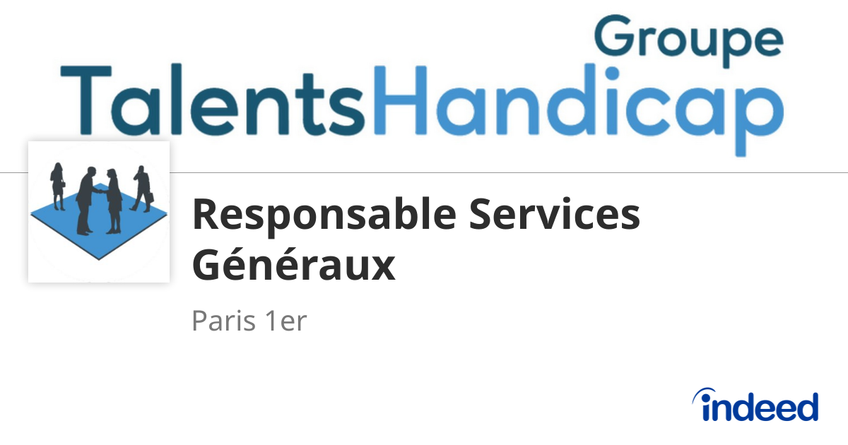 Responsable Services Généraux - Paris 1er (75) - Indeed.com