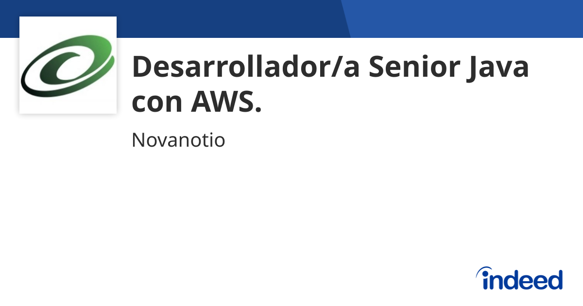 Desarrollador/a Senior Java con AWS. - San Fernando de Henares, Madrid ...