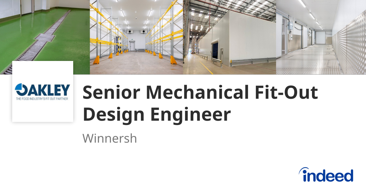 Senior Mechanical Fit-Out Design Engineer - Winnersh RG41 5HU - Indeed.com