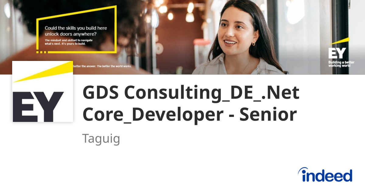 GDS Consulting_DE_.Net Core_Developer - Senior - Taguig - Indeed.com
