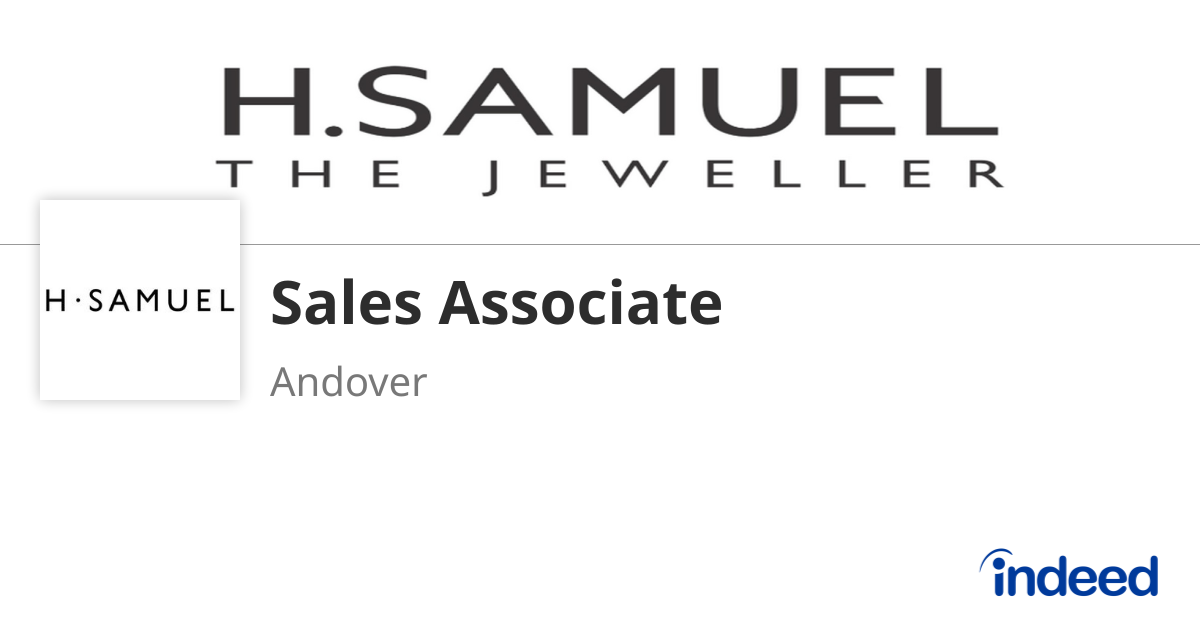 Sales Associate - Andover SP10 1NF - Indeed.com