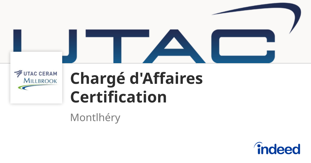 Chef de projet Certification - 91311 Montlhéry - Indeed.com