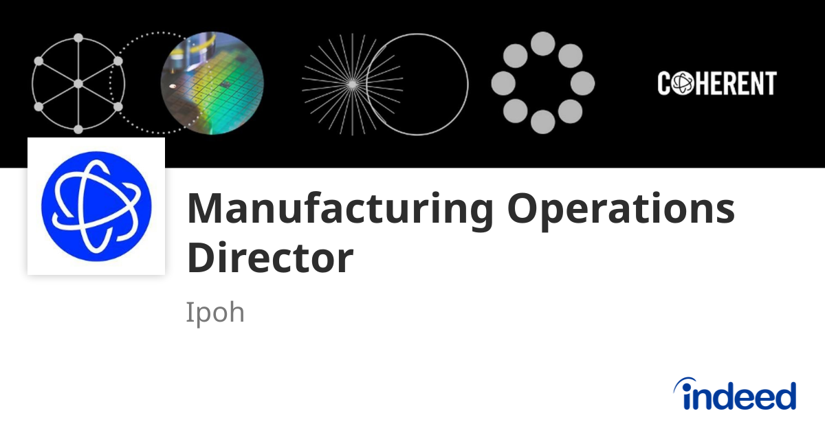 Manufacturing Operations Director - Ipoh - Indeed.com