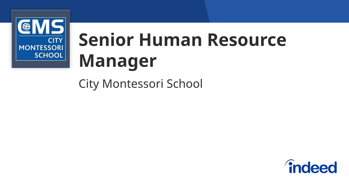 Senior Human Resource Manager - Lucknow, Uttar Pradesh - Indeed.com
