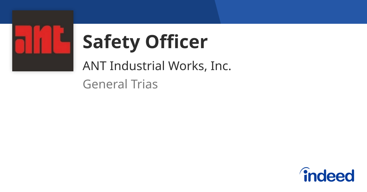Safety Officer - General Trias - Indeed.com